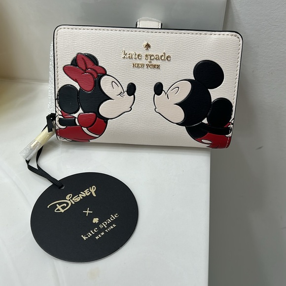 kate spade | Bags | Disney X New With Tags Kate Spade New York Minnie Medium Compact Bifold ...